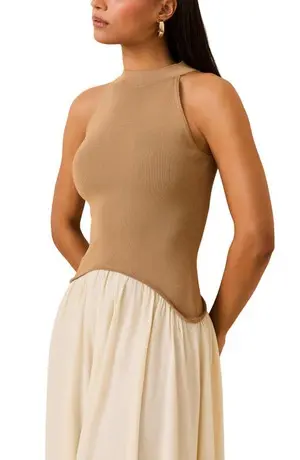 Solid & Striped The Isola Sleeveless Maxi Dress - Camel