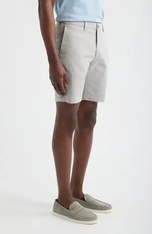 Scott Barber Savannah Stretch Cotton Twill Shorts - Mist