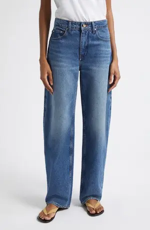 Ossou Rider Low-rise Barrel Leg Jeans - Cloud Wash