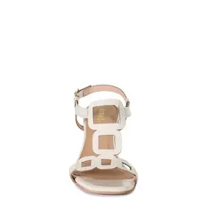 DIBA TRUE Heeled T-strap Sandal - Ivory