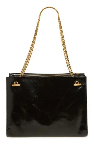 Versace Medium Cabine Shoulder Bag - Black-gold