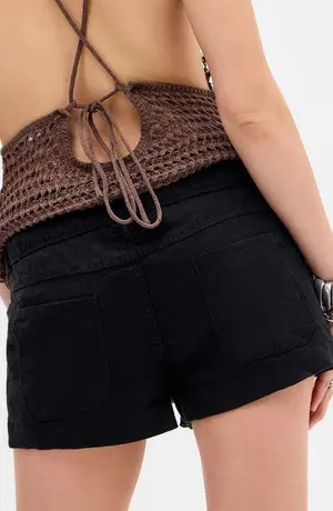 BDG URBAN OUTFITTERS Linen & Cotton Drawstring Shorts