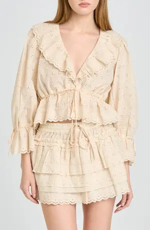 Wayf Trimmed Blouses