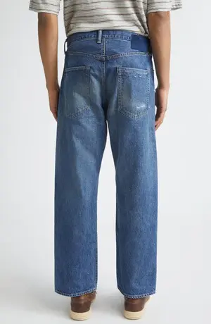Visvim Social Sculpture 01 Distressed Wide-leg Jeans
