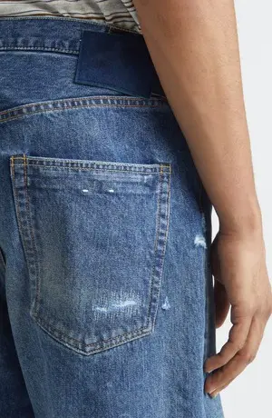 Visvim Social Sculpture 01 Distressed Wide-leg Jeans