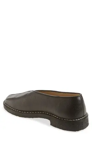 LEMAIRE Piped Crepe Slipper Loafer - Black
