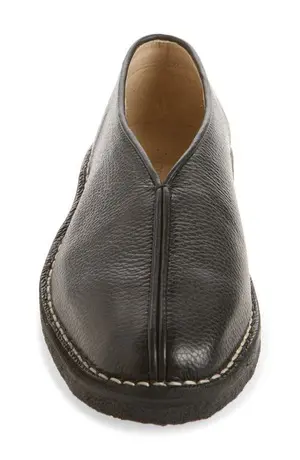 LEMAIRE Piped Crepe Slipper Loafer - Black