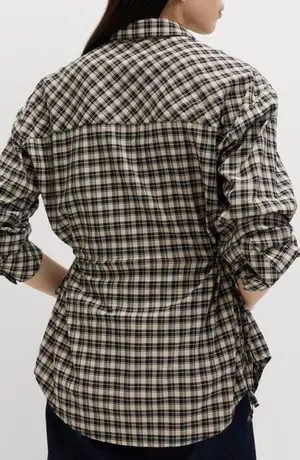 M&s Drawstring Waist Cotton Shirt