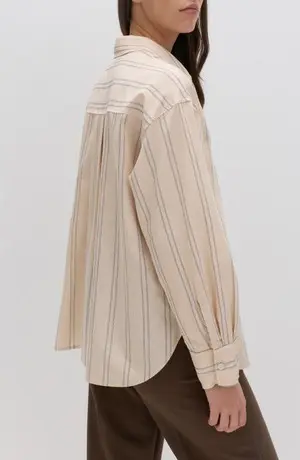 M&s Striped Button-front Shirt