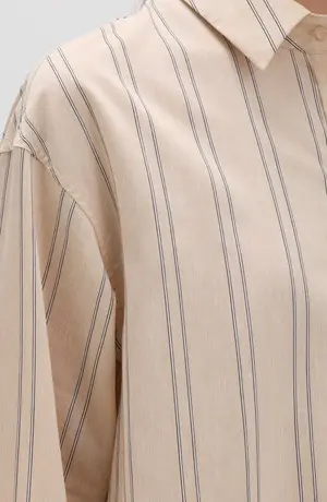 M&s Striped Button-front Shirt
