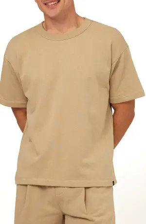 THREADS 4 THOUGHT Maxwell Cotton Blend T-shirt - Pebble