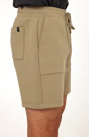 THREADS 4 THOUGHT Jaxson Peached Stretch Organic Cotton Blend Shorts - Hearthstone