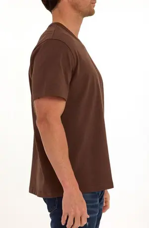 THREADS 4 THOUGHT Johnny Relaxed Fit Organic Cotton Jersey T-shirt - Coffee