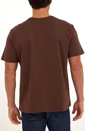 THREADS 4 THOUGHT Johnny Relaxed Fit Organic Cotton Jersey T-shirt - Coffee