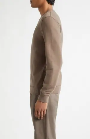Sunspel French Terry Sweatshirt - Dark Cedar