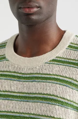 CORRIDOR Stripe Cotton Sweater