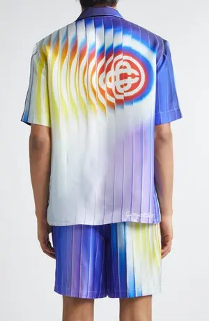 Casablanca Shockwave Silk Camp Shirt