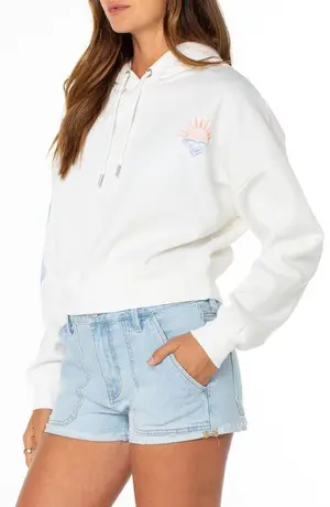 Roxy Breakwater Graphic Hoodie - Cloud Dancer