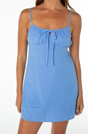 Roxy Cotton Minidress - Cornflower