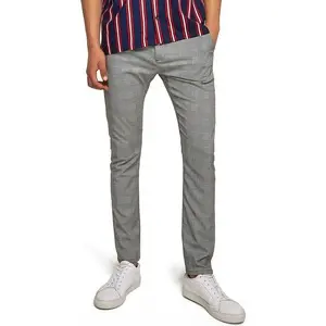 Topman Stretch Skinny Fit Trousers - Black Multi