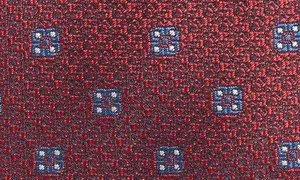 Canali Medallion Silk Tie - Red