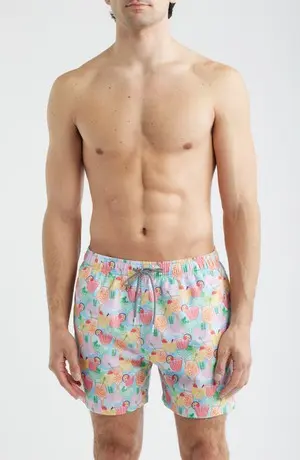 BOARDIES Printed Swim Trunks - Multi