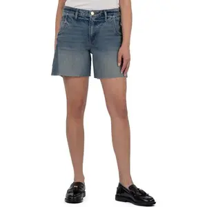 Kut From The Kloth Raw Edge Hem Shorts For Women