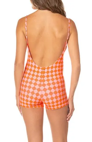 MAAJI Sunset Grid Haze One-piece Swimsuit