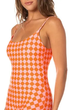 MAAJI Sunset Grid Haze One-piece Swimsuit