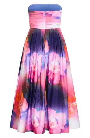 City Chic Rosalee Floral Maxi Dress - Fl Firework