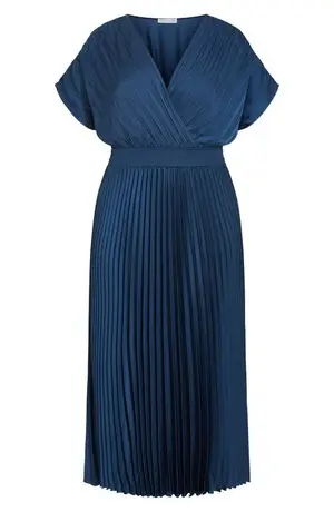 City Chic Pleated Day Dresses