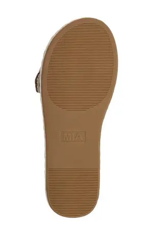 Mia Sabriel Raffia Slide Sandal