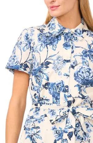Ted Baker London Floral Print Shirt Dress