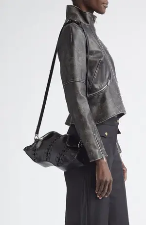 Alexander McQueen Manta Clutch - Black/silver
