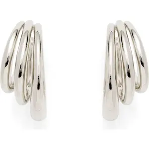 Lady Grey Triple Layer Ear Cuffs - Silver