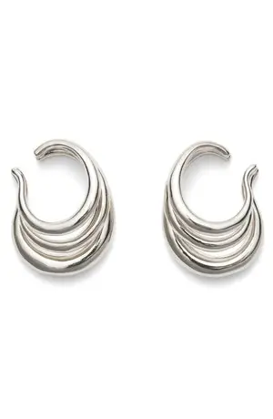 Lady Grey Triple Layer Ear Cuffs - Silver