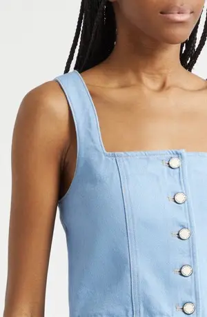Veronica Beard Spensley Denim Top