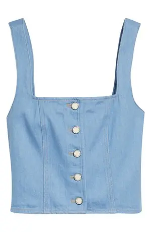 Veronica Beard Spensley Denim Top