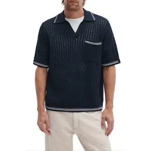 Rag & Bone Open Stitch Johnny Collar Polo - Sal