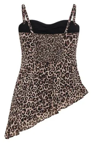 City Chic Asymmetric Printed Top