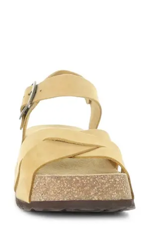 BOS. & CO. Cielo Platform Wedge Sandal - Yellow