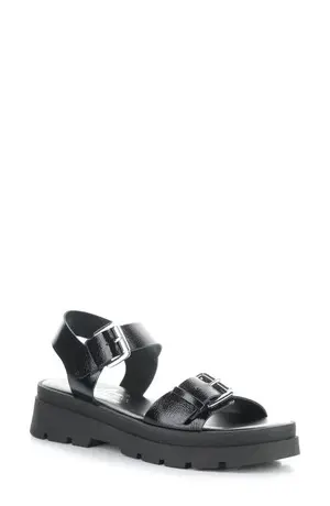 BOS. & CO. Platform Sandal - Black