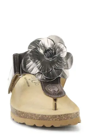 BOS. & CO. Laria Platform Wedge Flip Flop - Pewter