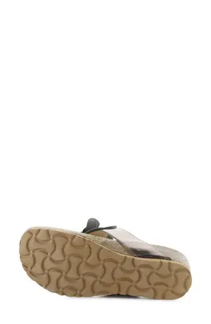 BOS. & CO. Laria Platform Wedge Flip Flop - Pewter