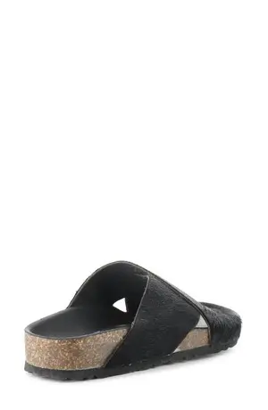 BOS. & CO. Suna Genuine Calf Hair Sandal - Black