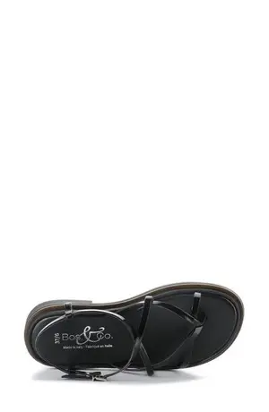 BOS. & CO. Cassia Platform Sandal - Black