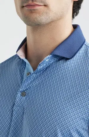 Greyson Shadow Wolf Performance Golf Polo - Falcon