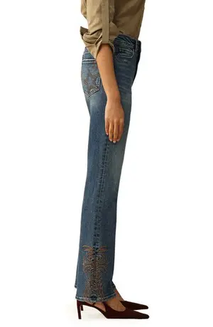 BAYEAS Embroidered Bootcut Jeans