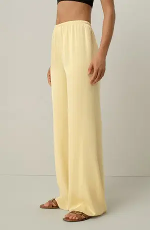 Lilysilk Stretch Silk Georgette Straight-leg Pant