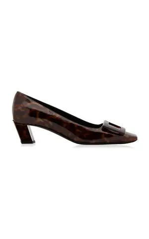ROGER VIVIER Belle Vivier Patent Leather Pumps - Brown